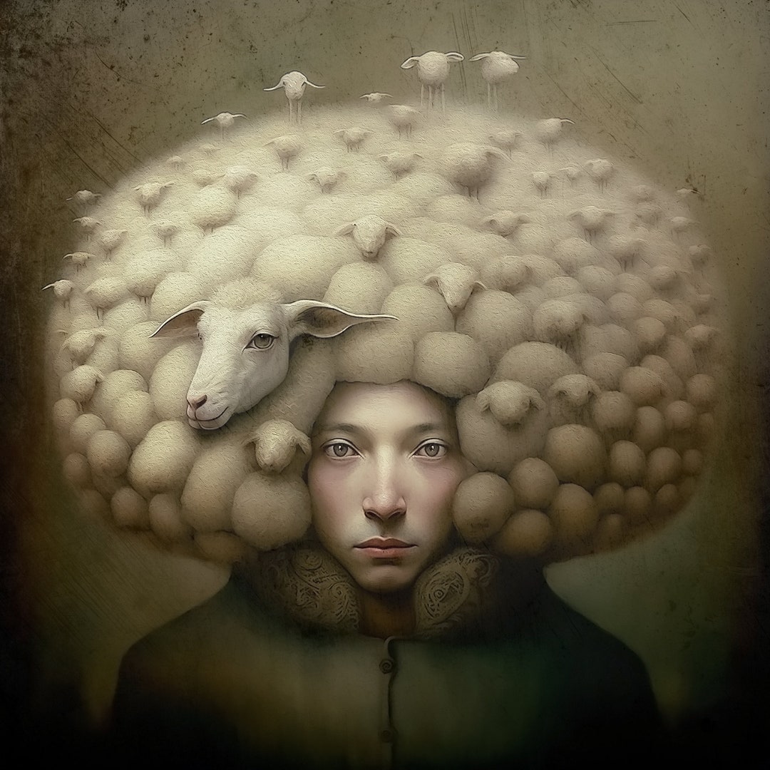 LIMITED EDITION Signed Art Print - the Dream of Sheep #1 - Etsy