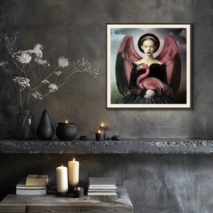 SIGNED NUMBERED PRINT - the Flamingo Angel - Etsy