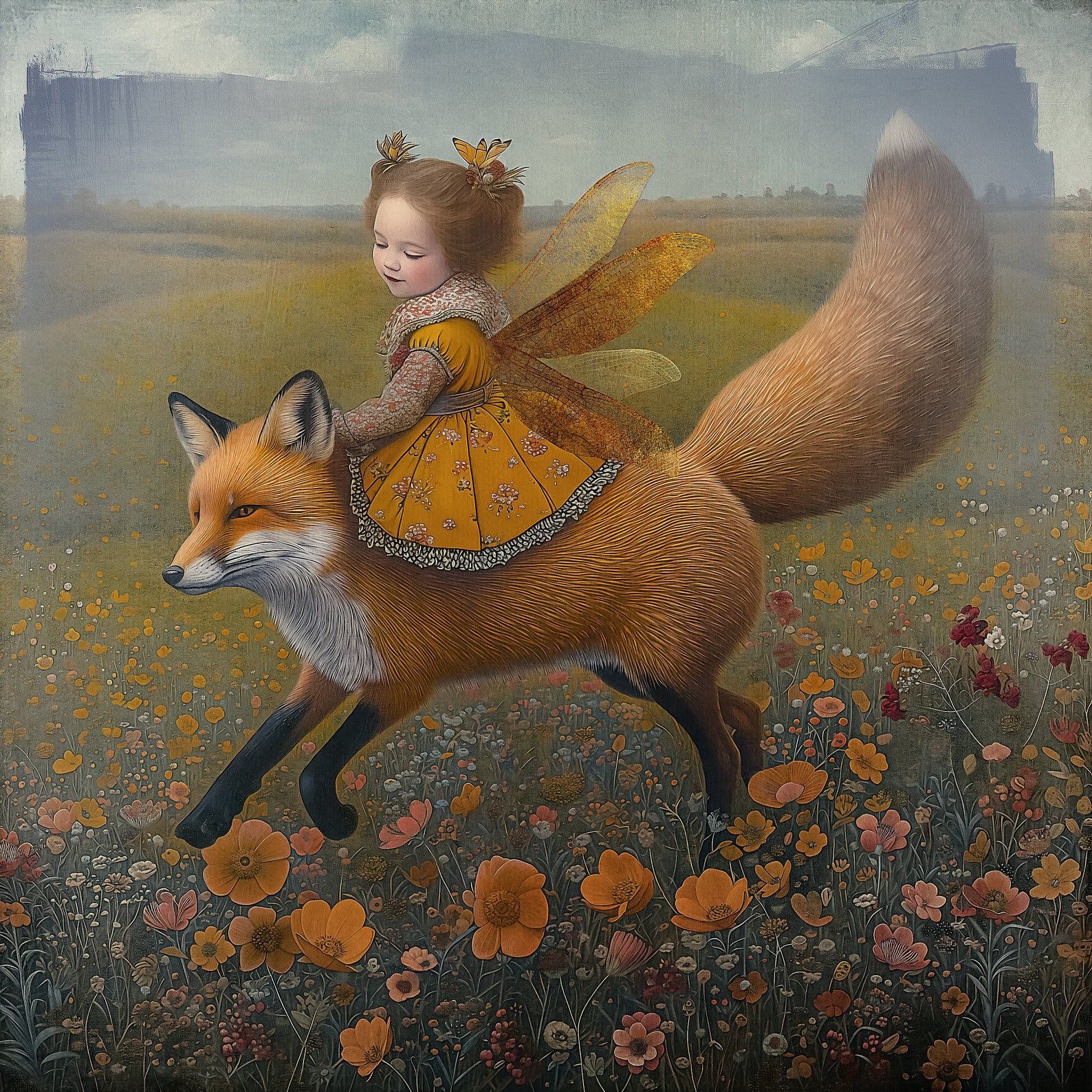 SIGNED NUMBERED Print - the Fox and the Fairy - Etsy