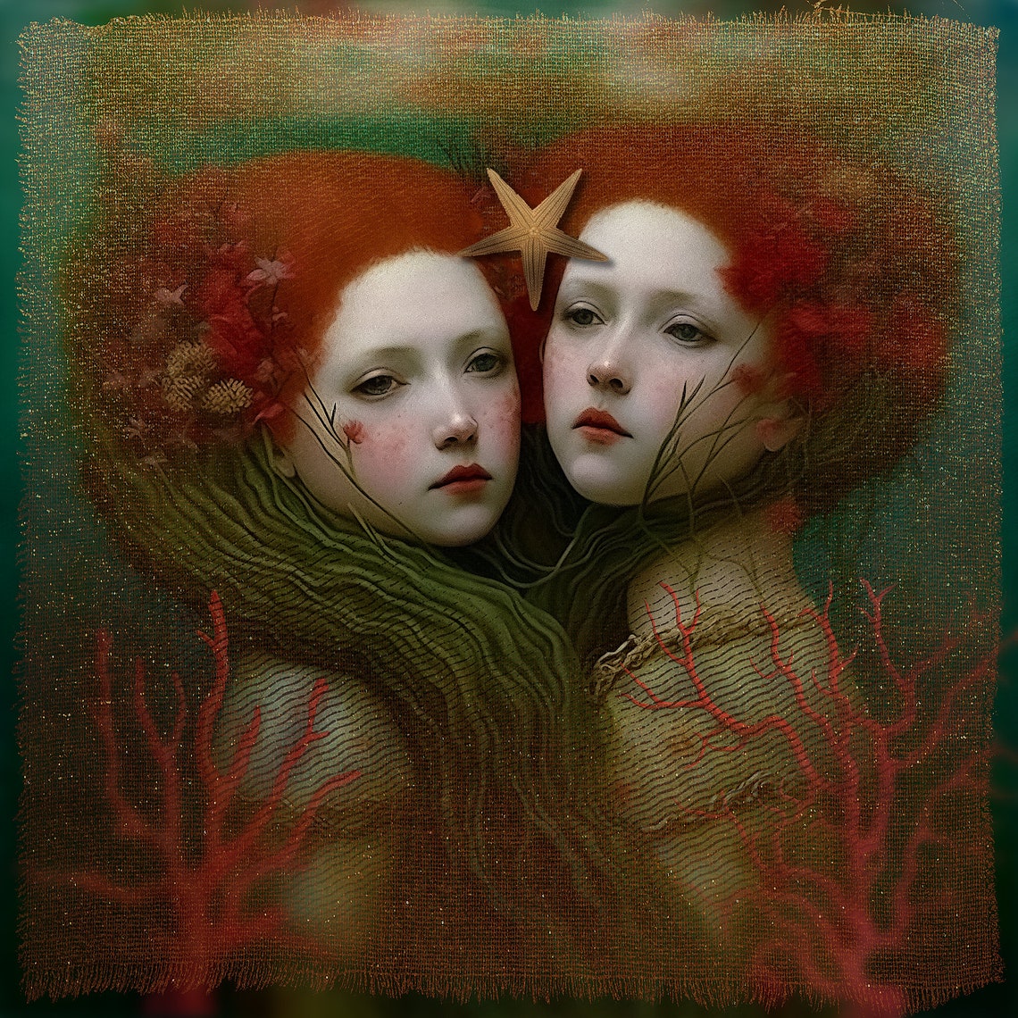 LIMITED EDITION Signed Art Print Mermaids 1 - Etsy