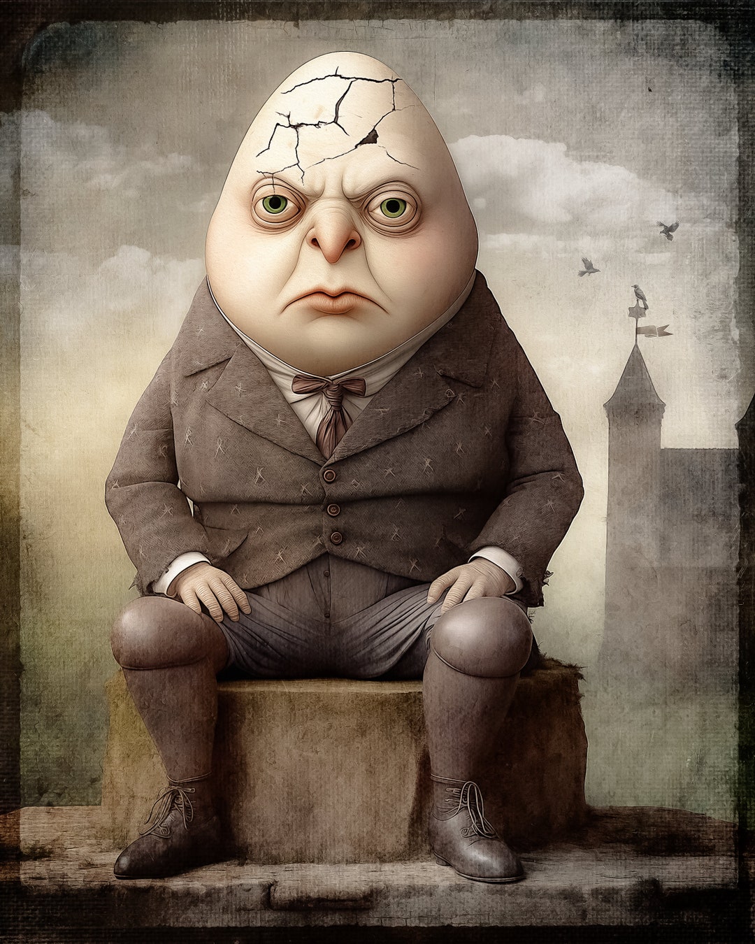 SIGNED NUMBERED PRINT Mr. Dumpty - Etsy