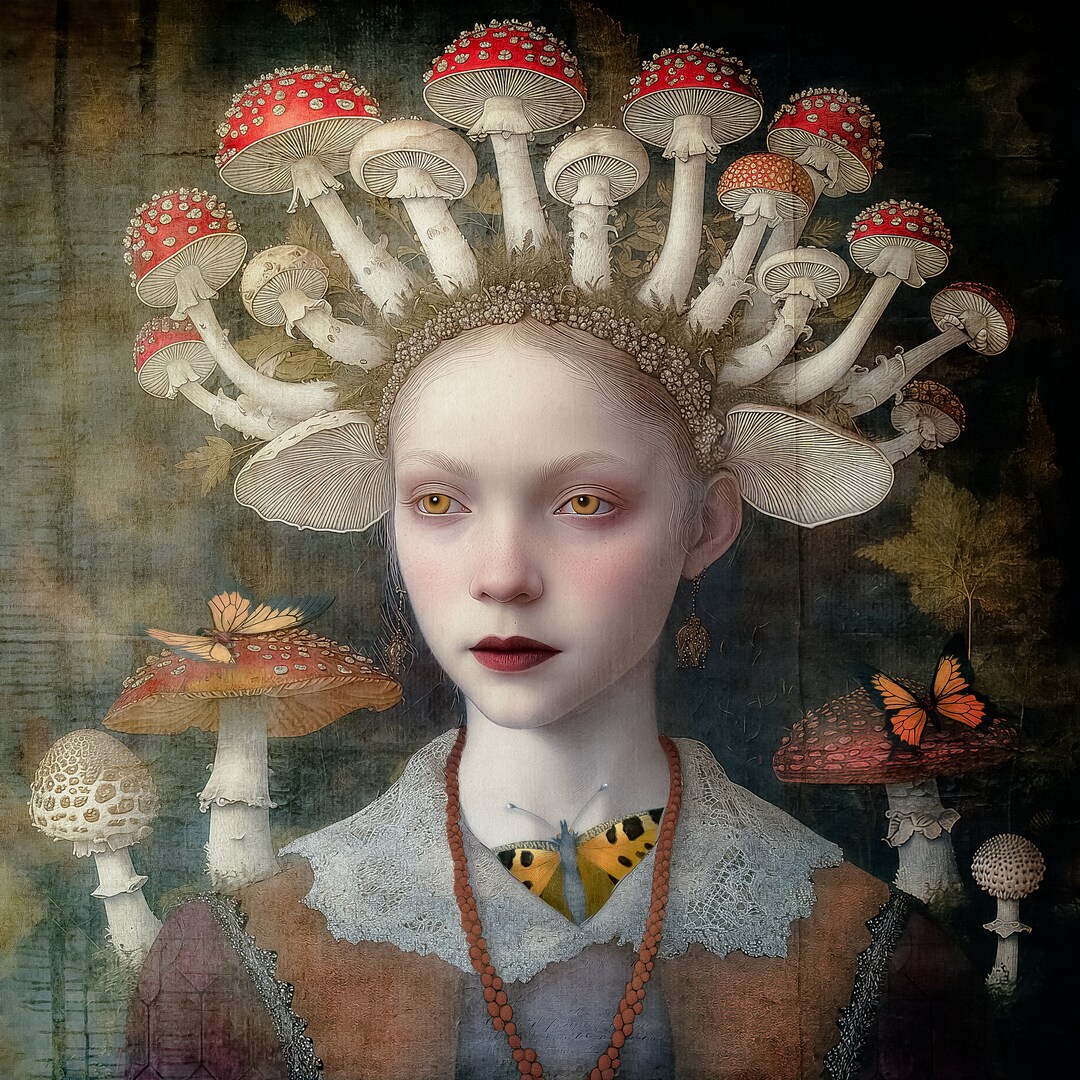 Signed Numbered Print The Mushroom Queen Etsy