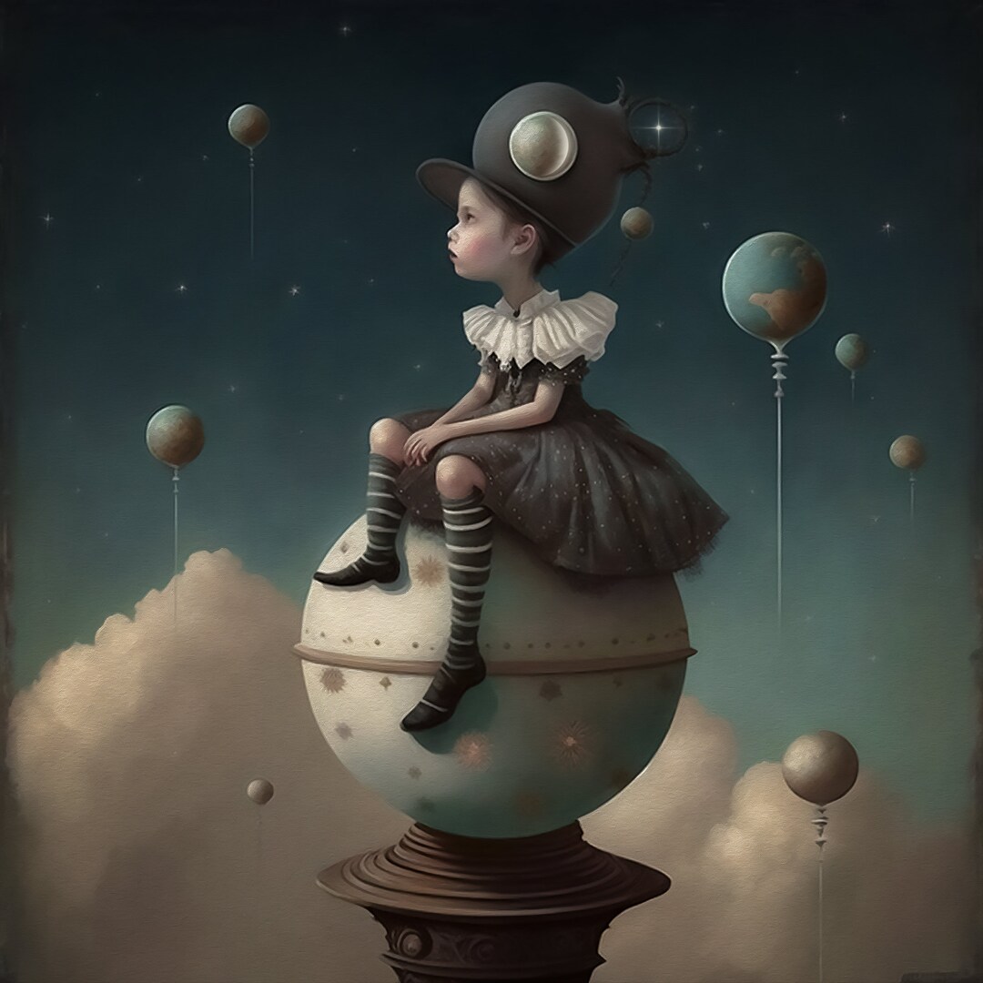 SIGNED NUMBERED Print Cosmos Girl - Etsy