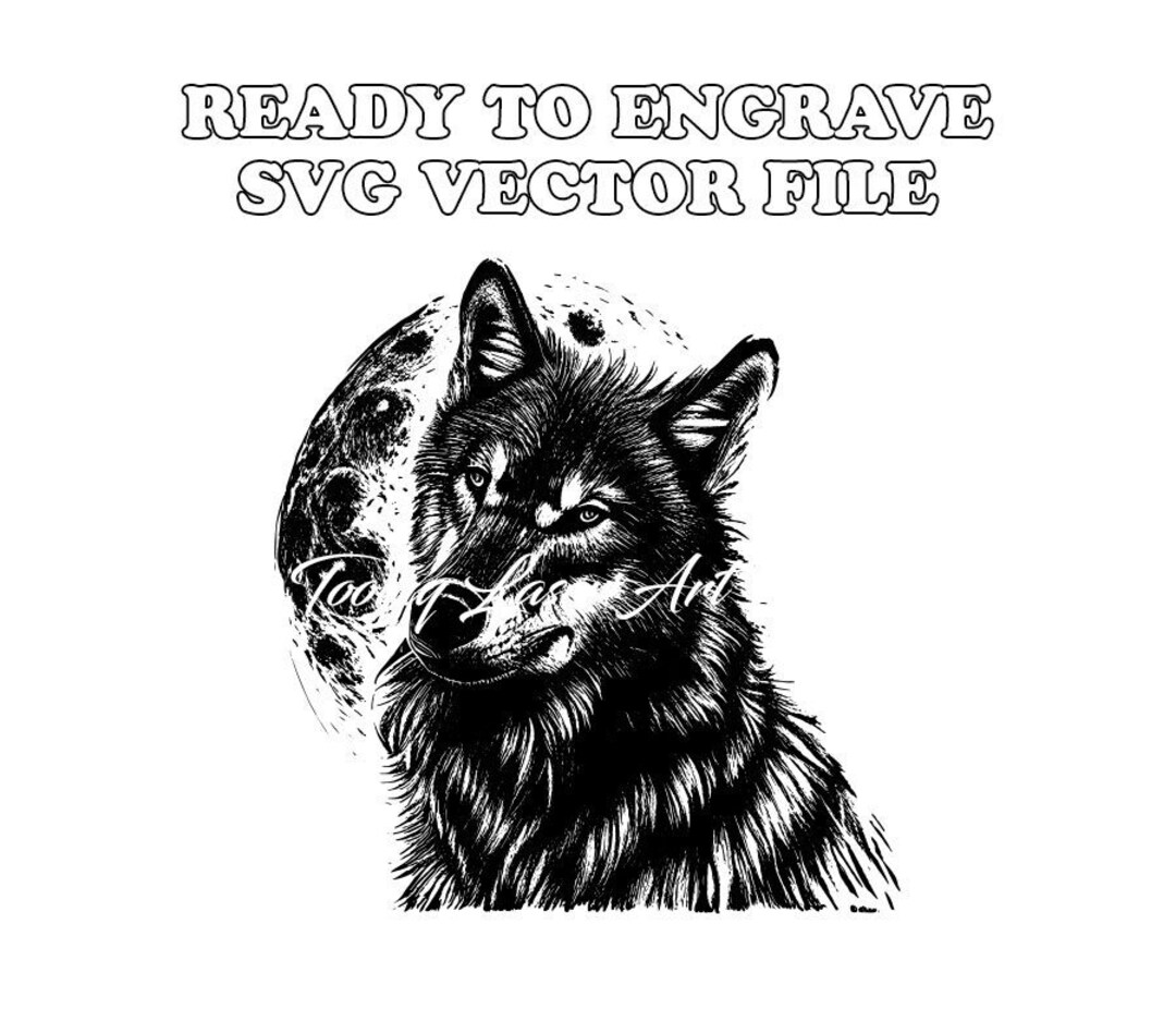 Wolf and Moon SVG | Animal Svg | Wolf | Cut File for Cricut | Moon Svg ...