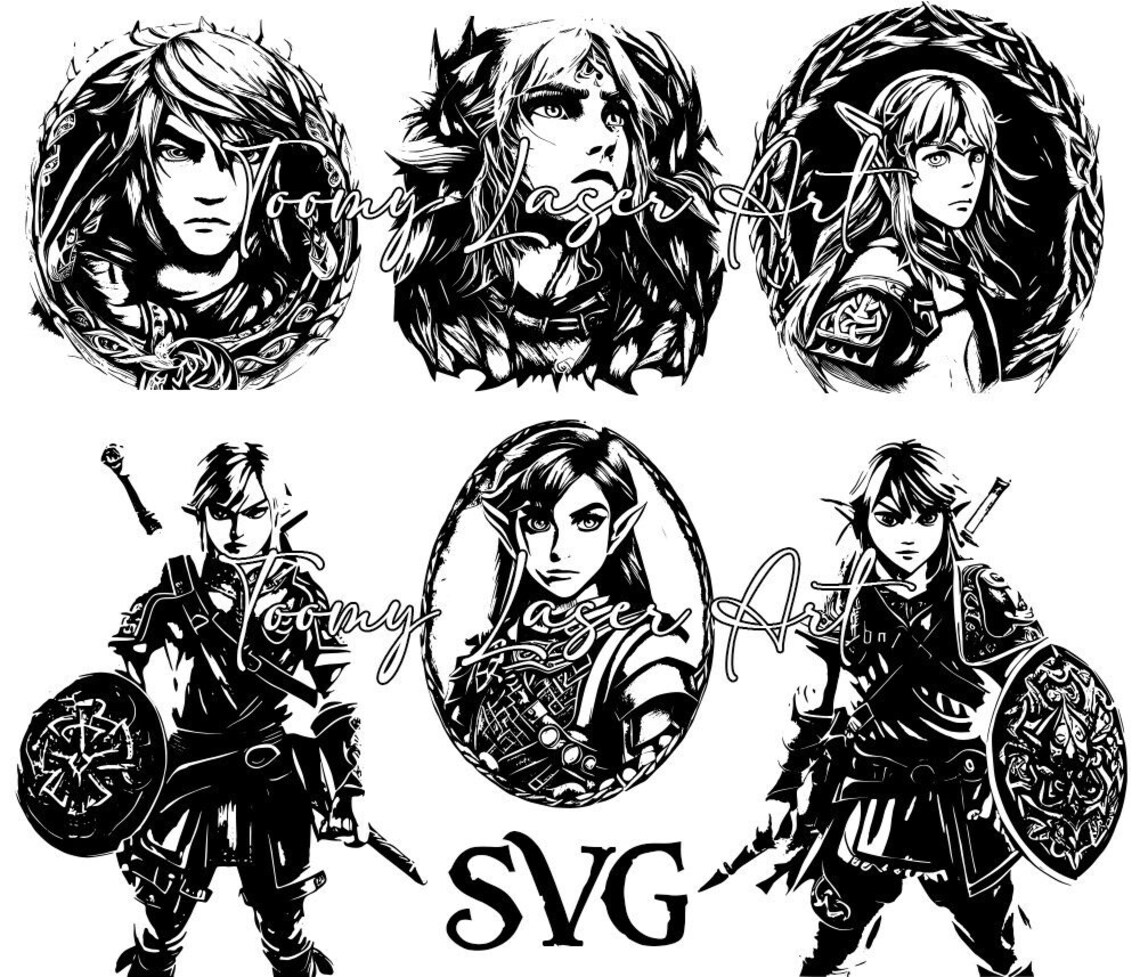 Zelda SVG | Zelda Vector Cut Files | Digital Download | Fan Art ...