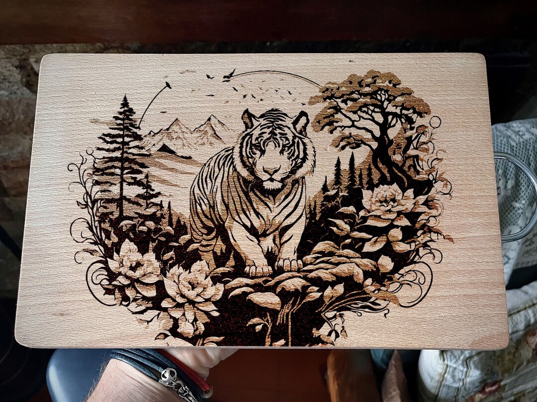 Little Tiger on the Hunt, Digital Download, Woodland Animal Design, DIY ...