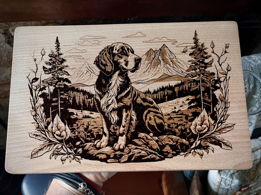 Setter Dog in the Forest, Digital Download, Woodland Animal Design, DIY ...