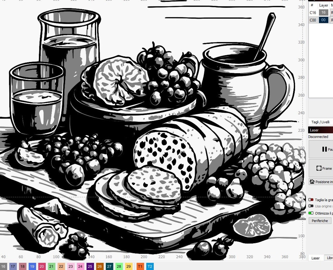 Charcuterie Board SVG, Vector Graphic, Food Platter Design, Chopping ...