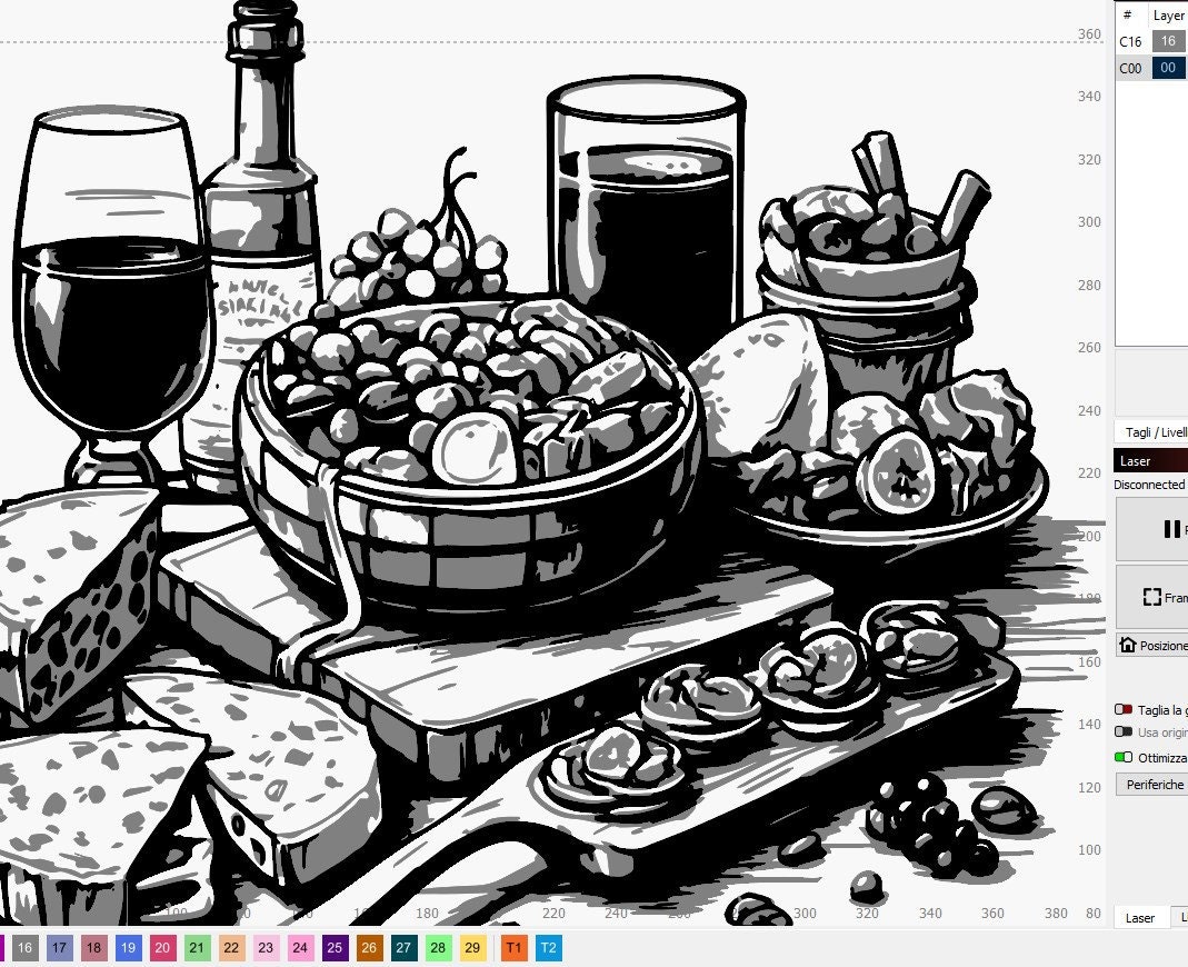 Charcuterie Board SVG, Vector Graphic, Food Platter Design, Chopping ...