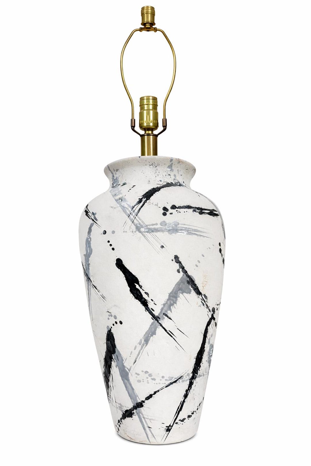 1980s Jackson Pollock–inspired Splatter Glaze Ceramic Table Lamp - Etsy
