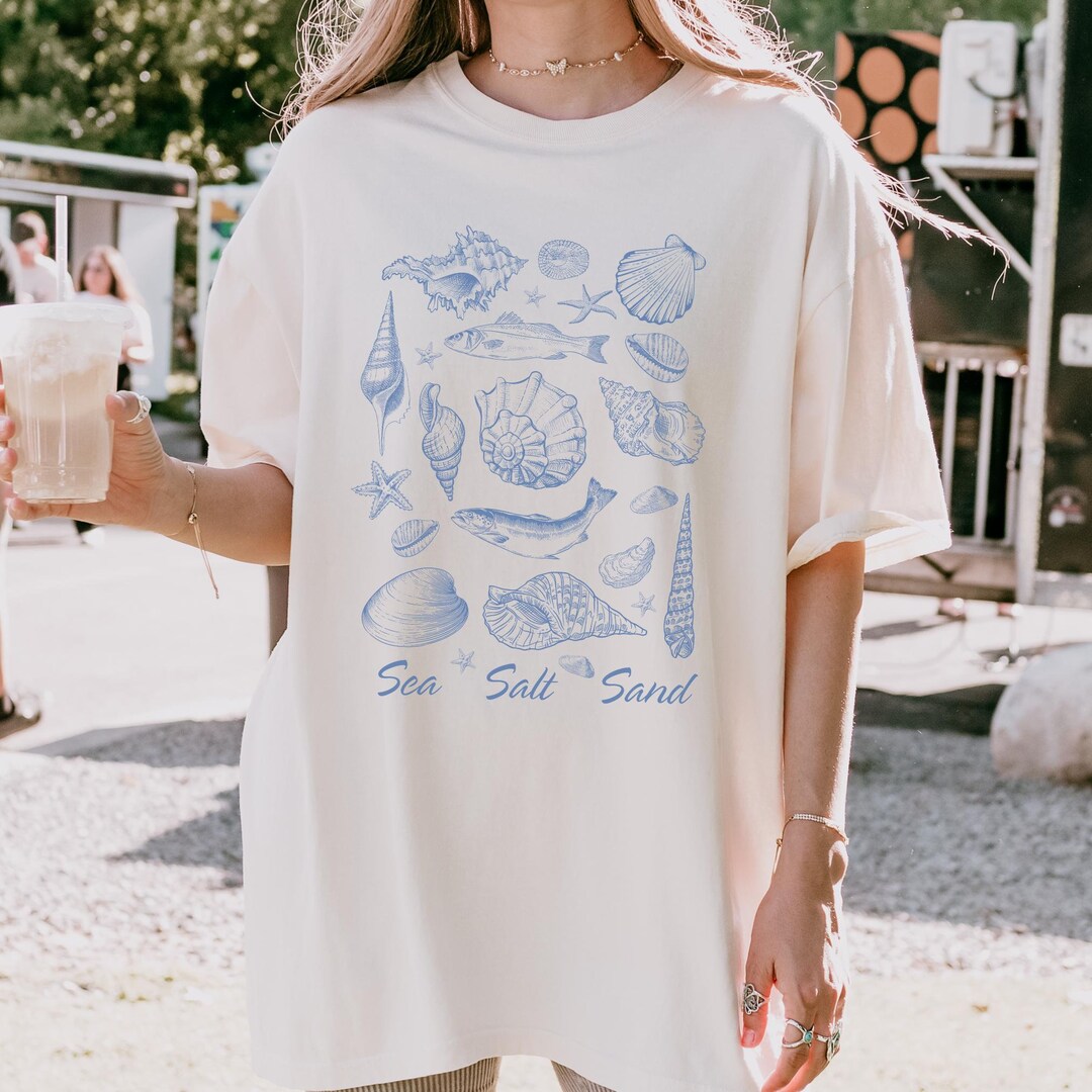 Sea Life Shirt Fisherman Aesthetic Comfort Colors® Coastal ...