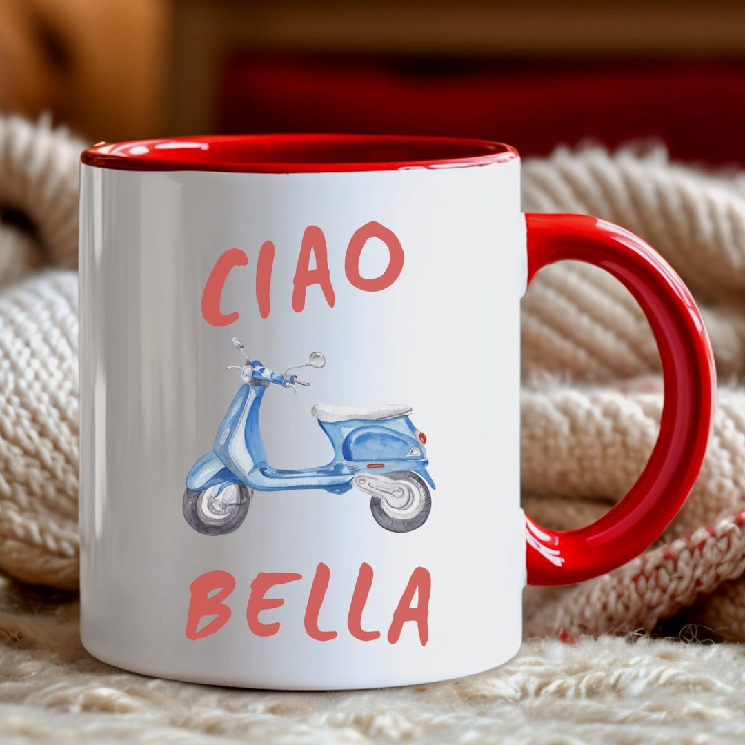 Ciao Bella Coffee Mug Italian Espresso Cup Italy Lover Gift Coworker ...