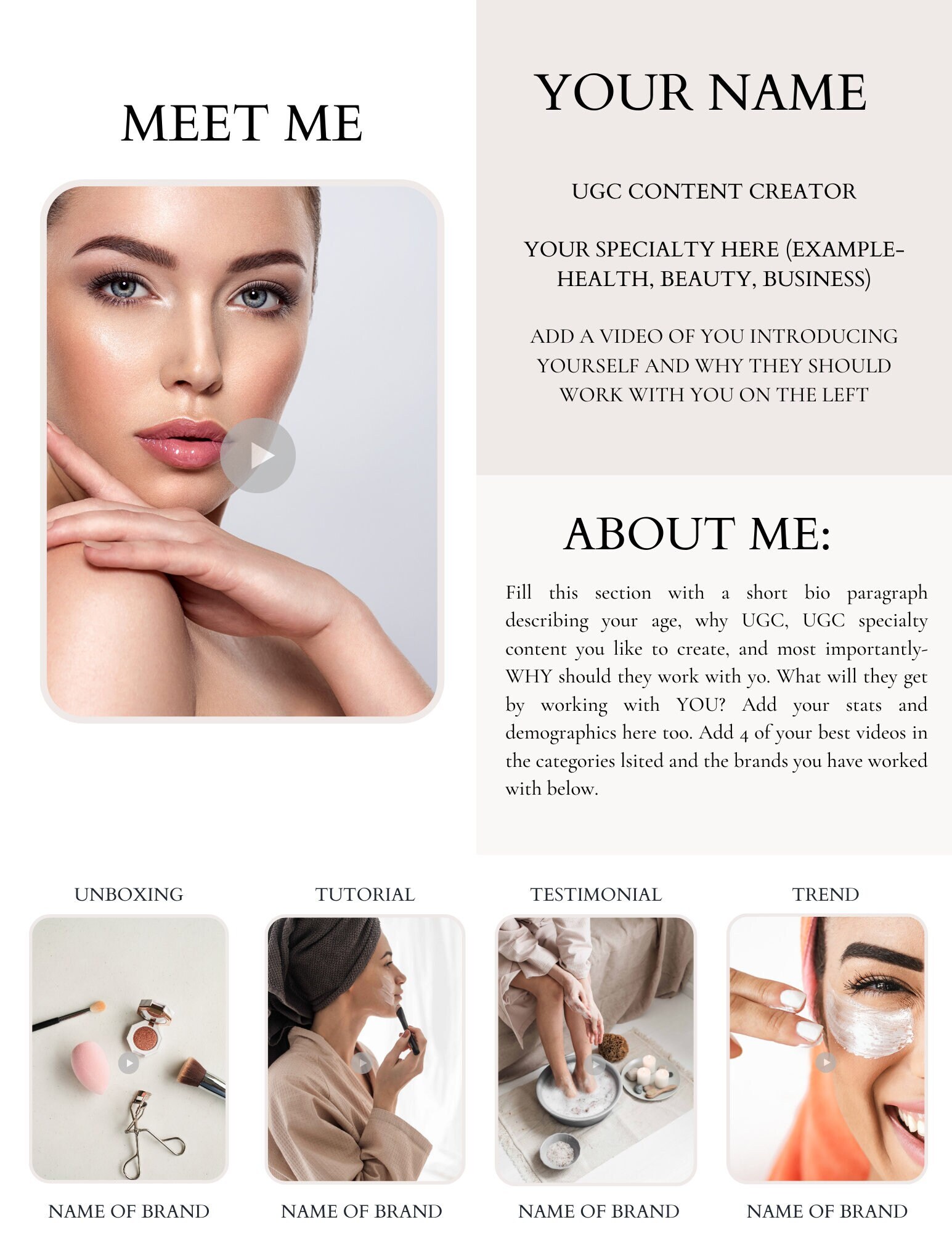 UGC Portfolio | UGC Creator | UGC Media Kit | User Generated Content ...