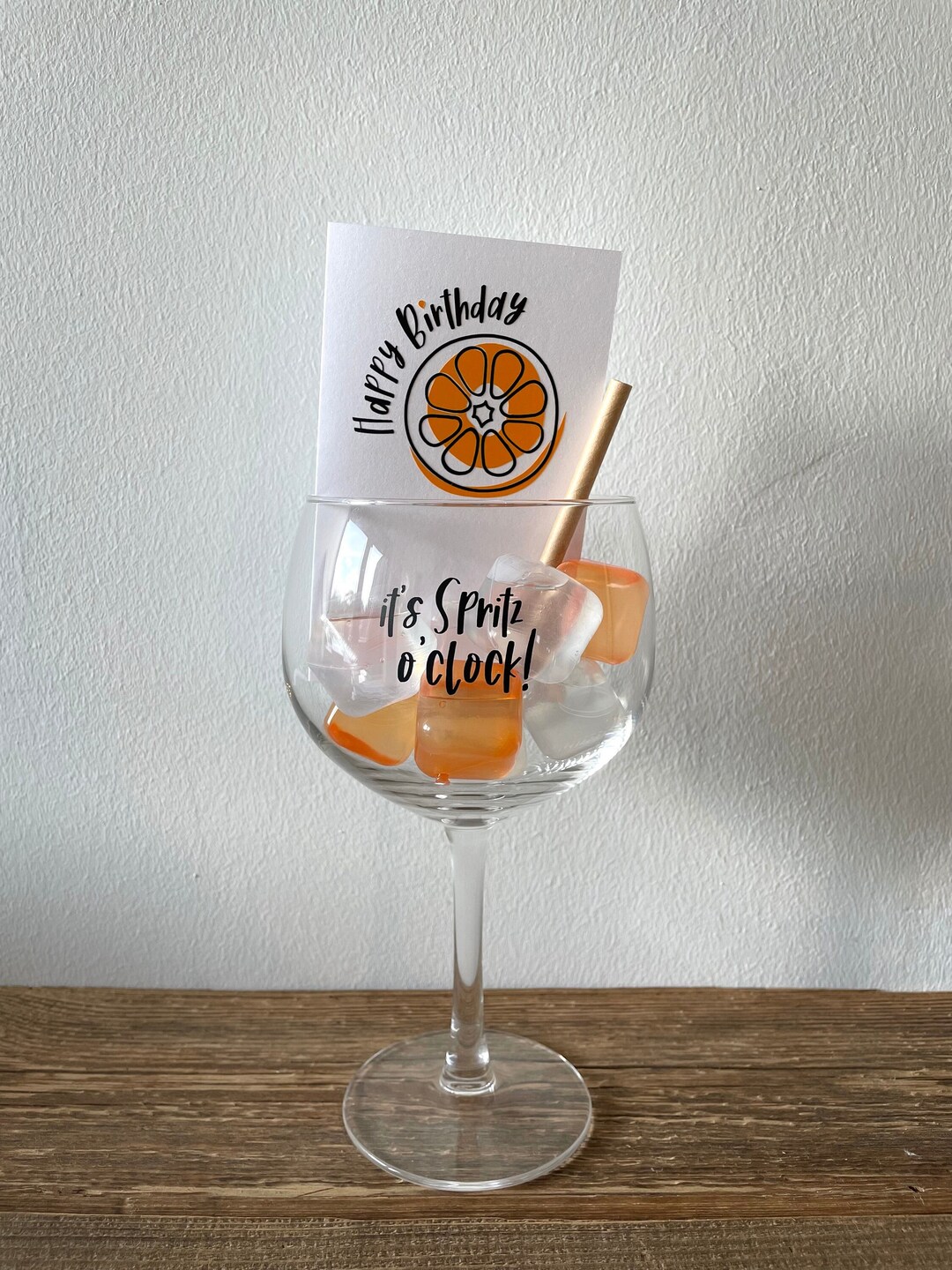 Gift Set / Aperol / Glass / Card / Birthday / Thank You - Etsy