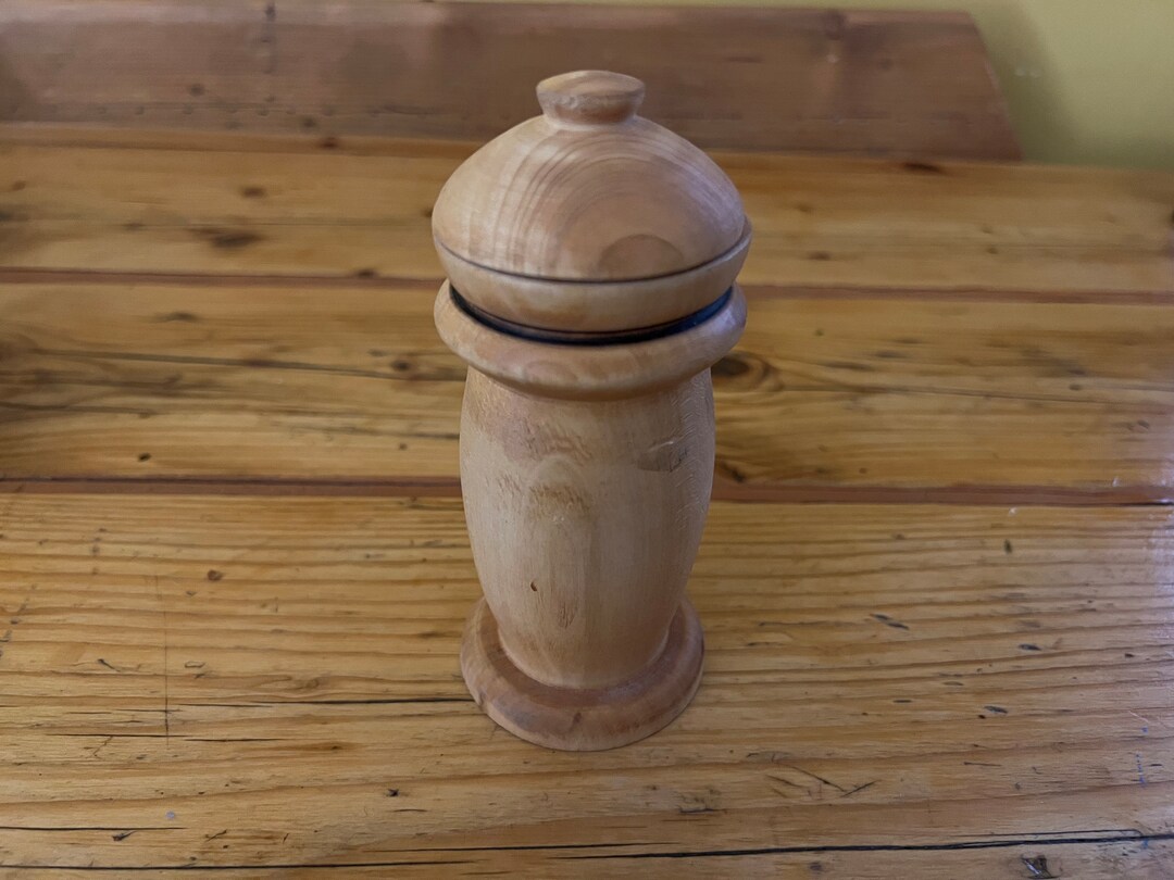 Hand Turned Small Wooden Container - Etsy