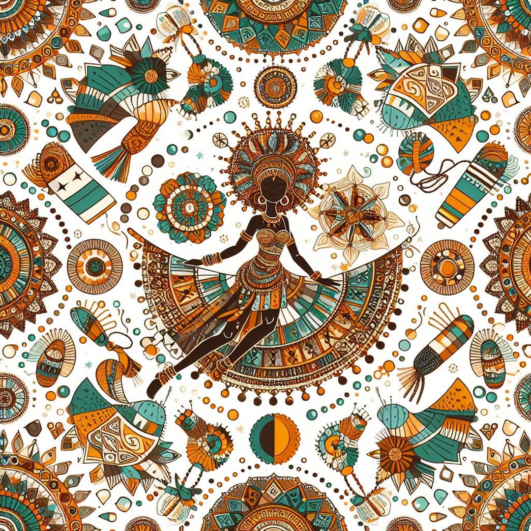 Digital African Art Patterns - Etsy
