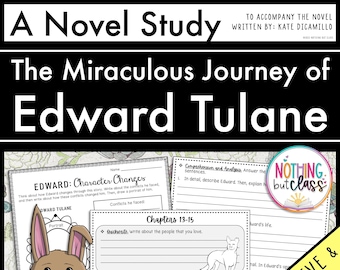 Miraculous Journey of Edward Tulane Novel Study | Reading Comprehension ...