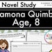 Ramona Quimby, Age 8 Novel Study Unit | Literature Guide ...