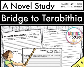 Bridge to Terabithia Novel Study - Etsy