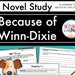 Because of Winn-dixie Novel Study Unit | Literature Guide ...