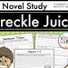 Freckle Juice Novel Study Unit Literature Guide Comprehension ...
