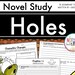 Holes Novel Study Unit | Literature Guide | Comprehension Worksheets ...