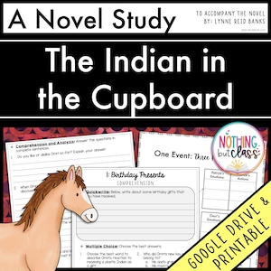 The Indian in the Cupboard Novel Study Unit | Literature Guide ...