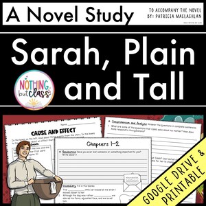 Sarah Plain and Tall Novel Study Unit | Literature Guide ...