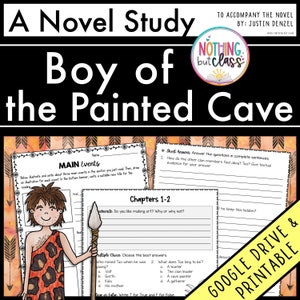 Boy of the Painted Cave Novel Study Unit | Literature Guide ...