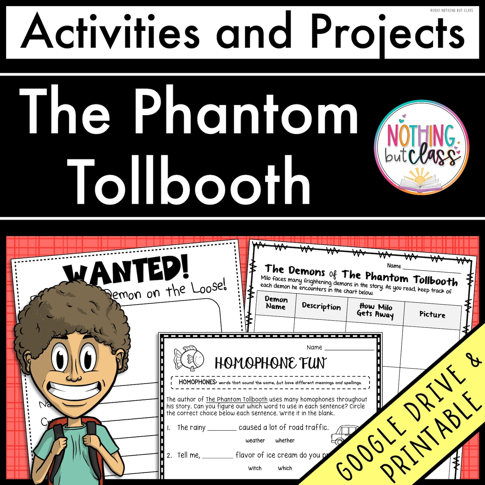 The Phantom Tollbooth | Reading Response Activities and Projects ...