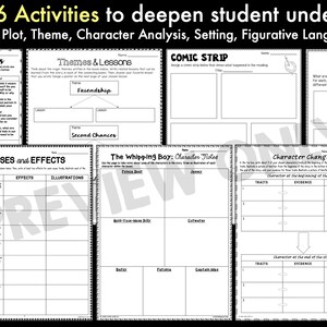 The Whipping Boy Novel Study Unit | Literature Guide | Comprehension ...