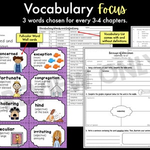 Because of Winn-dixie | Comprehension and Vocabulary by Chapter ...