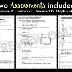 The Tale of Despereaux Novel Study Unit | Literature Guide ...