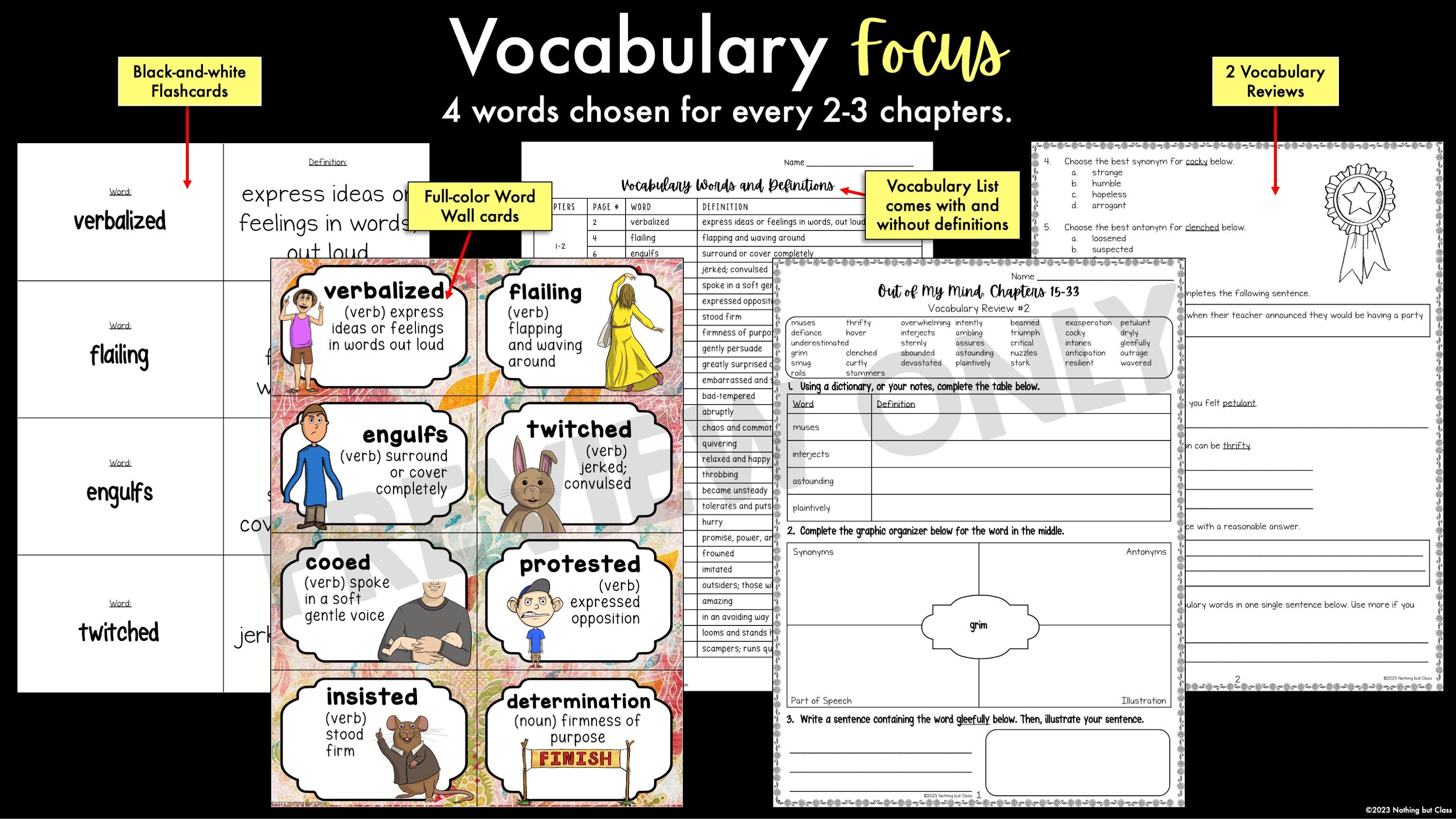 Out of My Mind Novel Study Unit | Literature Guide | Comprehension ...