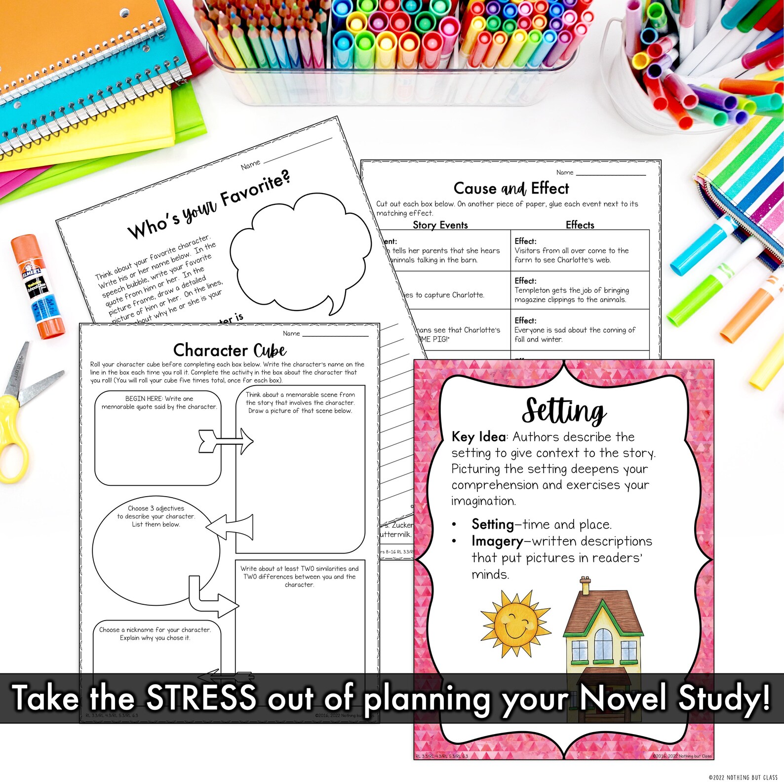 Charlotte's Web | Reading Response Activities and Projects | Guided ...