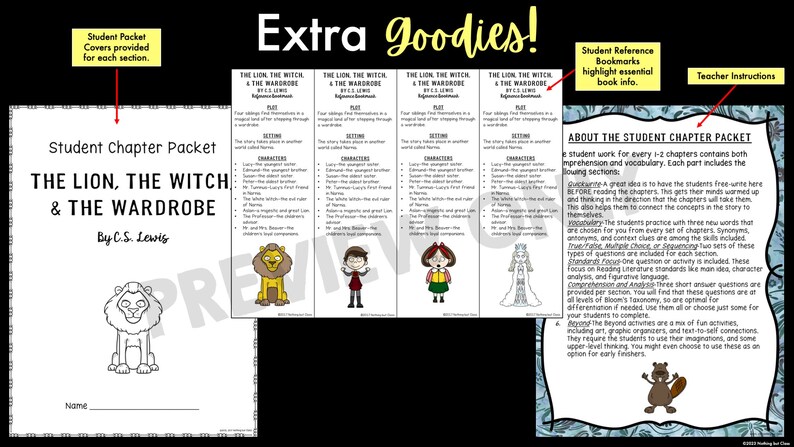 The Lion, the Witch, and the Wardrobe | Reading Response Activities and ...