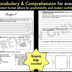 The Best Christmas Pageant Ever Novel Study Unit | Literature Guide ...