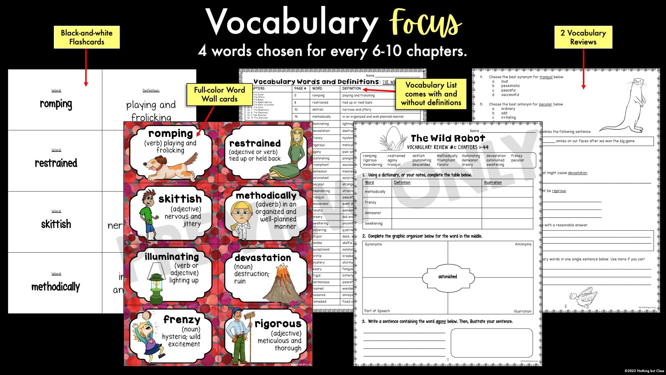 The Wild Robot Novel Study Unit | Literature Guide | Comprehension ...