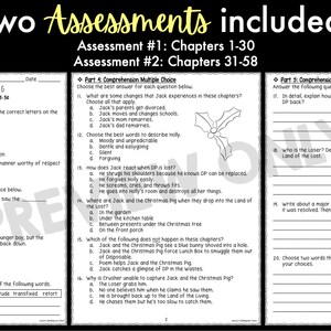 The Christmas Pig Novel Study Unit | Literature Guide | Comprehension ...