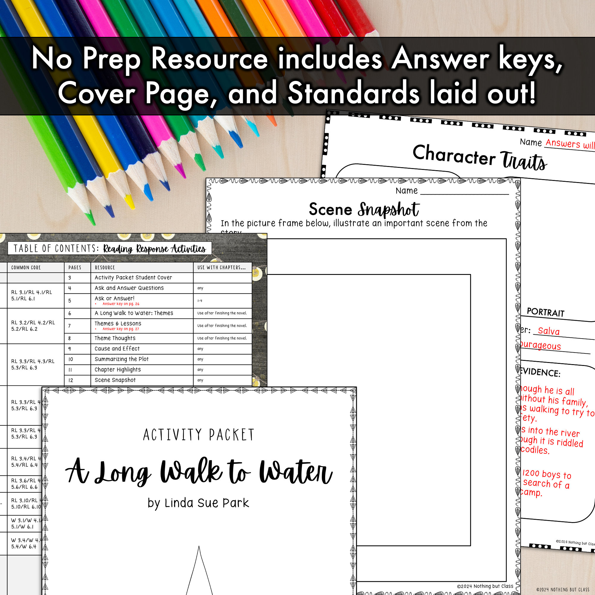 A Long Walk to Water | Reading Response Activities and Projects ...