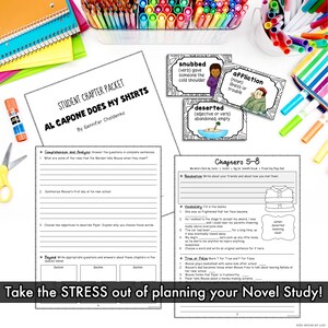 Al Capone Does My Shirts | Comprehension and Vocabulary by Chapter ...