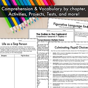 The Indian in the Cupboard Novel Study Unit | Literature Guide ...