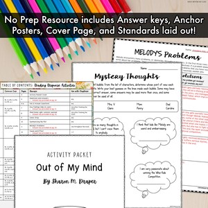 Out of My Mind | Reading Response Activities and Projects | Guided ...