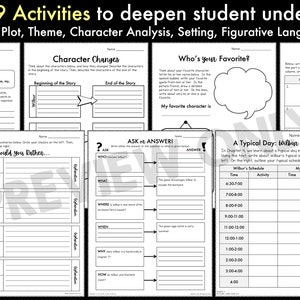 Charlotte's Web Novel Study Unit | Literature Guide | Comprehension ...