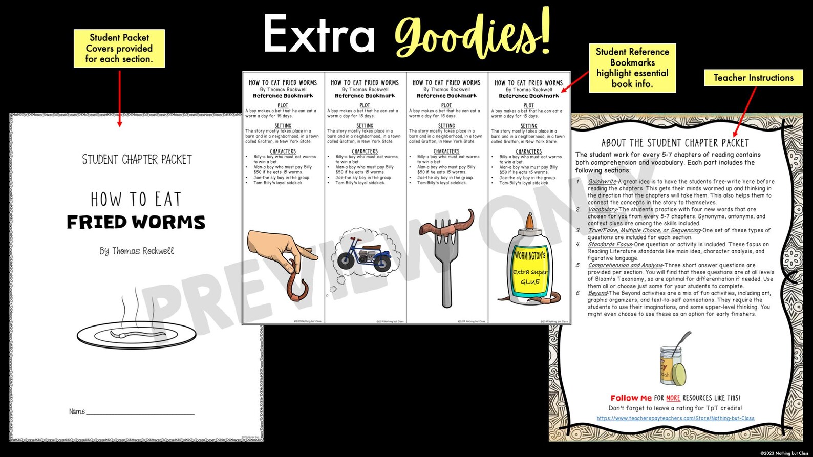 How to Eat Fried Worms | Comprehension and Vocabulary by Chapter ...