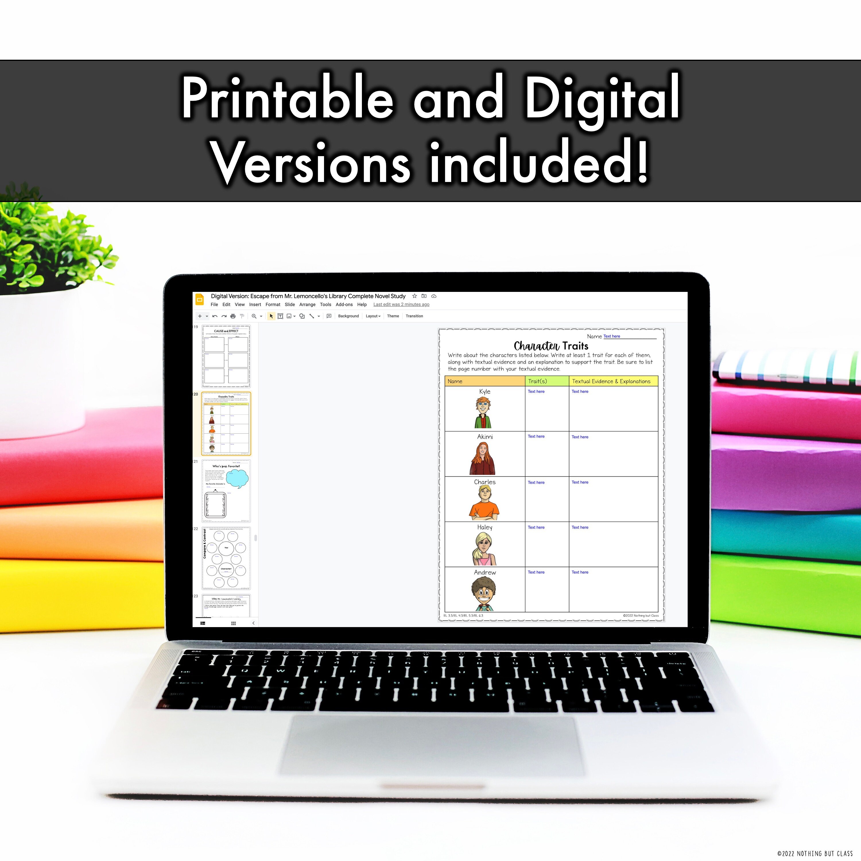 Escape From Mr. Lemoncello's Library | Reading Response Activities and ...