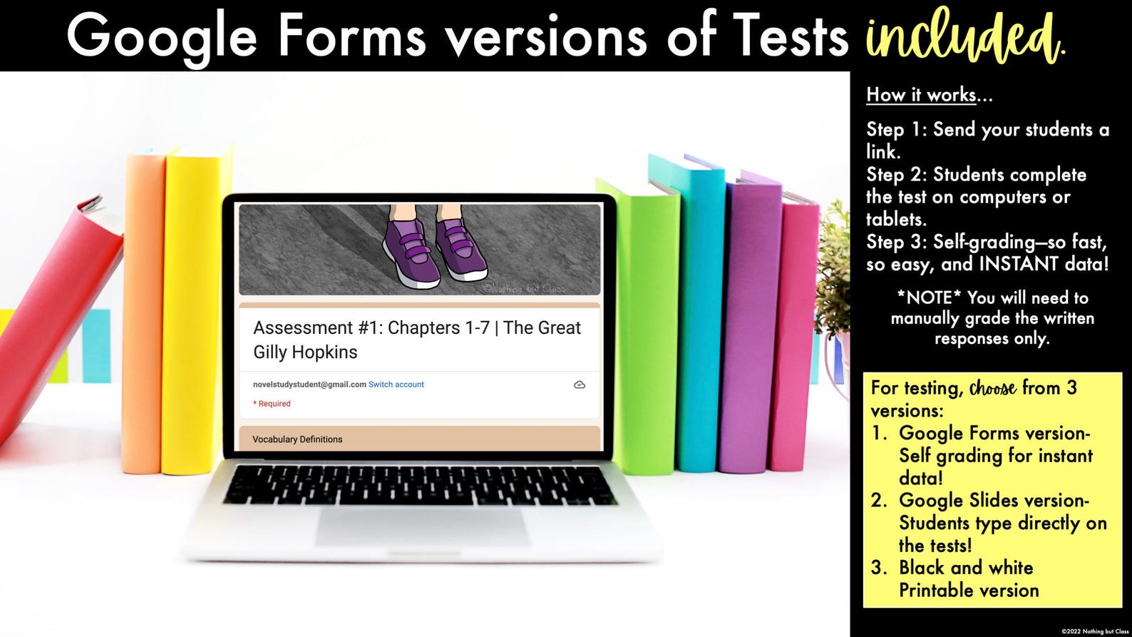 The Great Gilly Hopkins - Tests | Quizzes | Assessments for Novel Study ...