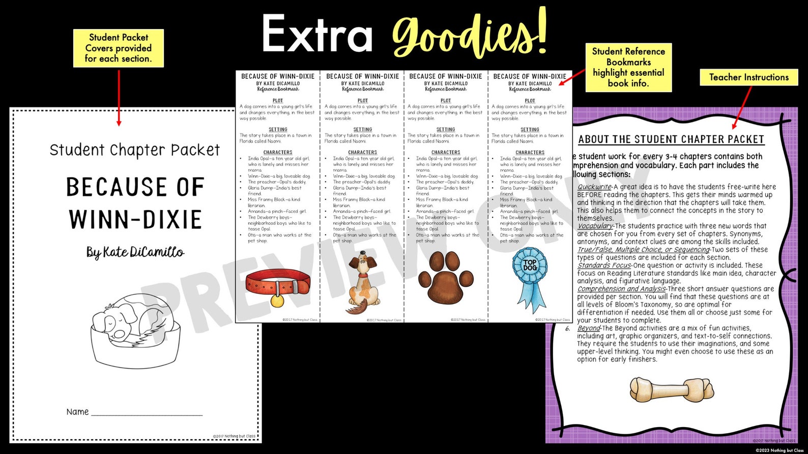 Because of Winn-dixie Comprehension and Vocabulary by - Etsy