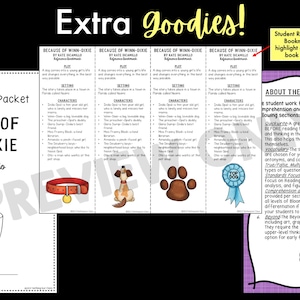 Because of Winn-dixie | Comprehension and Vocabulary by Chapter ...