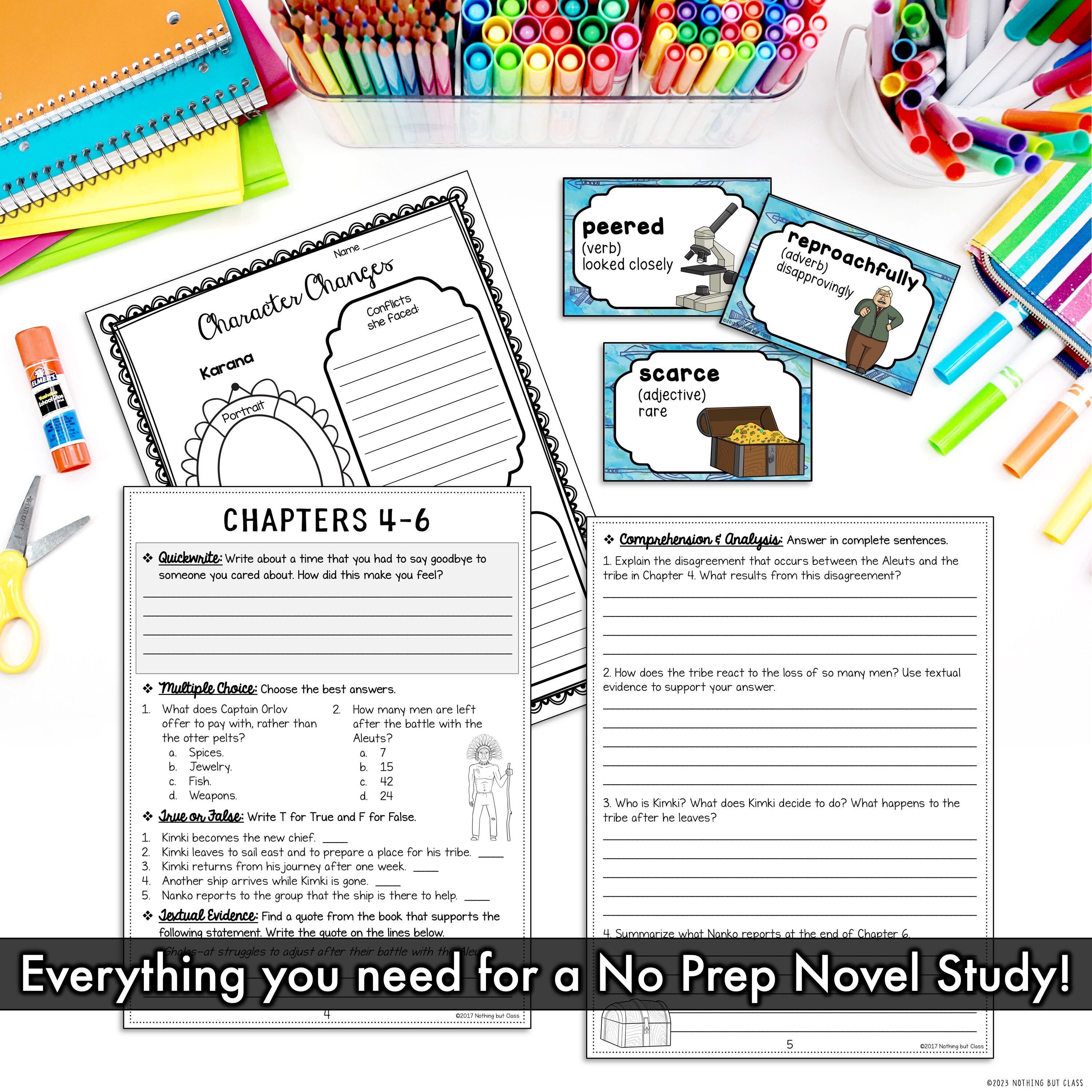 Island of the Blue Dolphins Novel Study Unit | Literature Guide ...